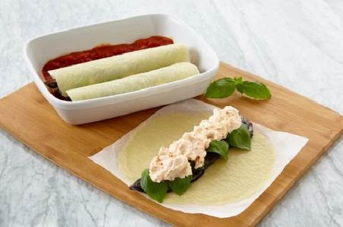 Parmesan Folios™ Eggplant and Ricotta Cannelloni Recipe - The Classy Chics