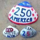 America 250 USA Painted Seashell Clam Shell Designs Patriotic - The ...